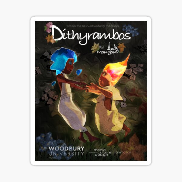 "Dithyrambos Poster" Sticker for Sale by Andy-Allan-Poe | Redbubble