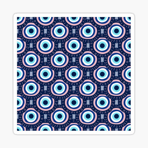 "Mediterranean Greek Blue Evil Eye Protection Pattern - Evil Eye ...