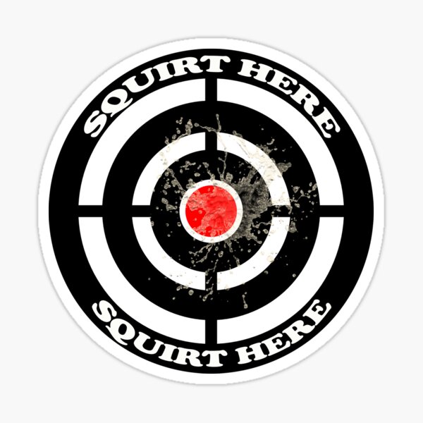 "Squirt Target" Sticker for Sale by Sexscape | Redbubble