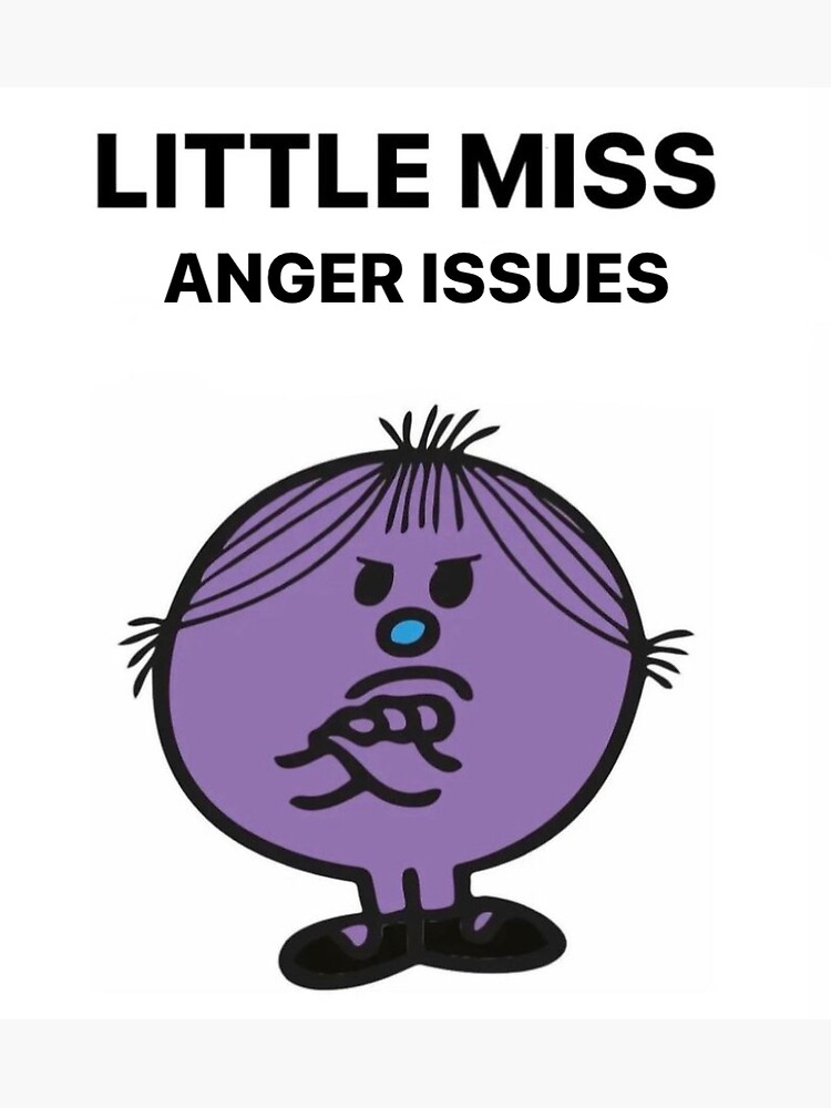 "Little Miss Anger Issues" Sticker for Sale by Kaylaskie | Redbubble