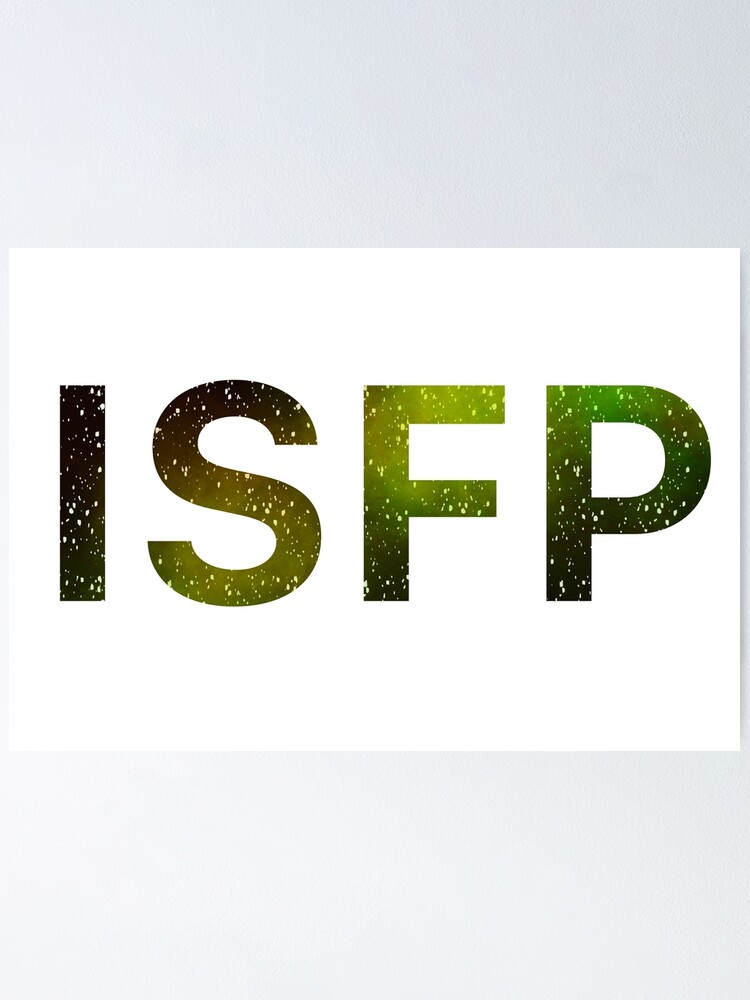 "Myers Briggs ISFP space/nebula inspired font" Poster for Sale by EJT ...