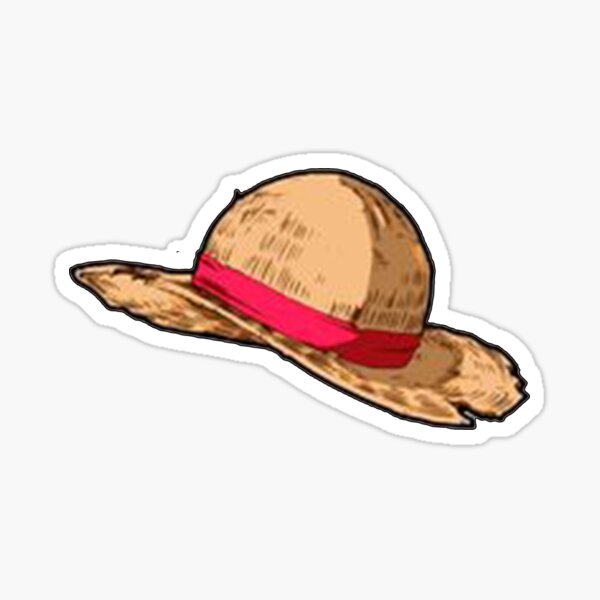 "luffy hat one piece" Sticker for Sale by MoEl-Art | Redbubble
