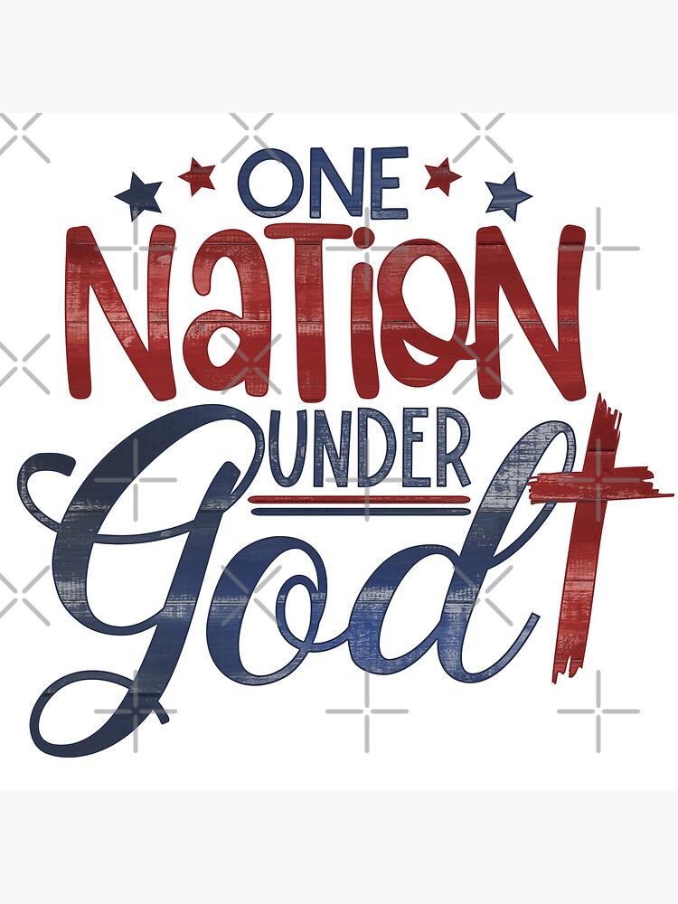 "One Nation Under GOD | Christian Faith | Pledge" Poster for Sale by ...