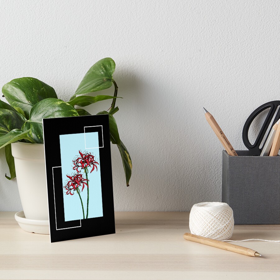 "Lycoris Recoil | Lycoris Flower" Art Board Print for Sale by LuciPer ...