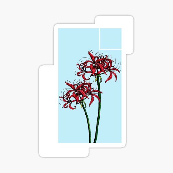 "Lycoris Recoil | Lycoris Flower" Sticker for Sale by LuciPer | Redbubble