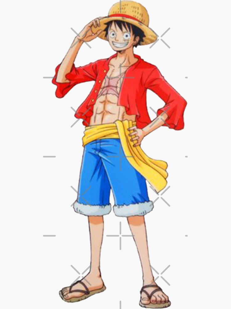 " luffy hat one piece" Sticker for Sale by MoEl-Art | Redbubble