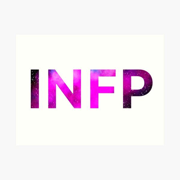 "Myers Briggs INFP space/nebula inspired font" Art Print for Sale by ...