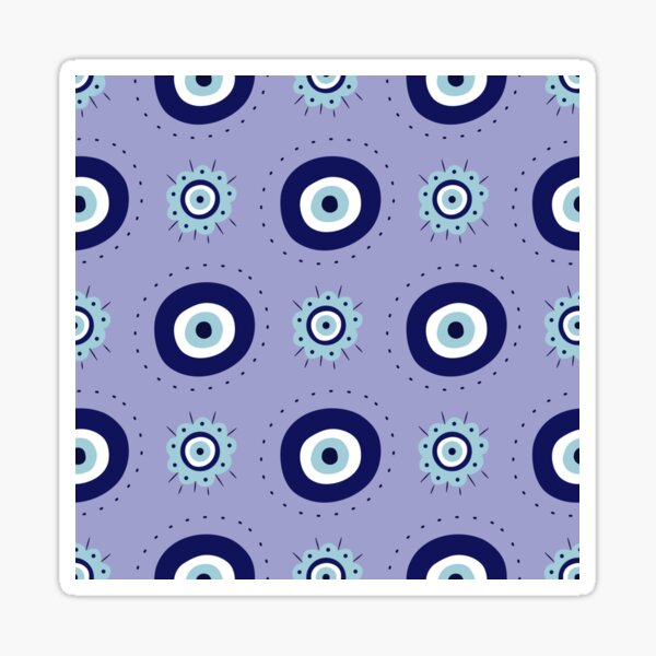 "Mediterranean Greek Blue Evil Eye Protection Pattern - Evil Eye ...