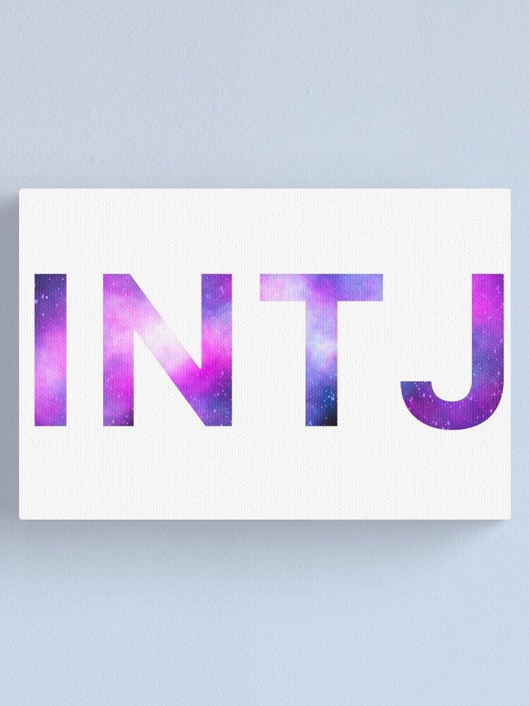 "Myers Briggs INTJ Space/nebula inspired font" Canvas Print for Sale by ...