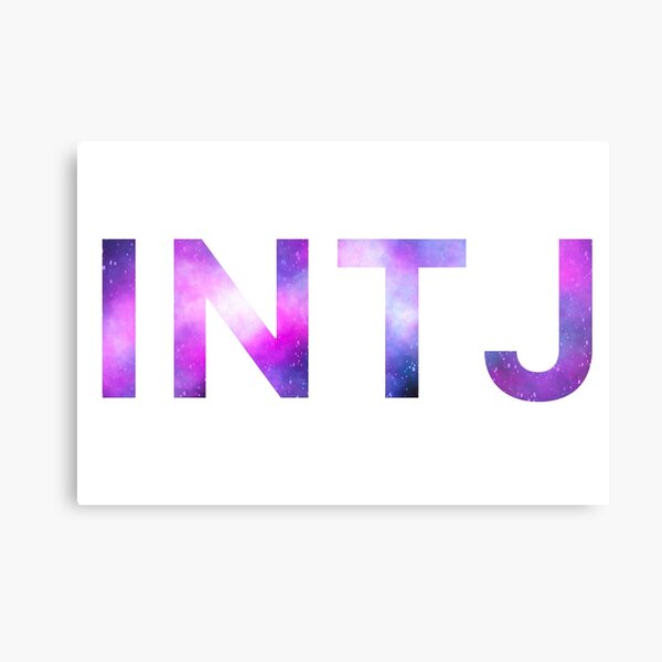 "Myers Briggs INTJ Space/nebula inspired font" Metal Print for Sale by ...