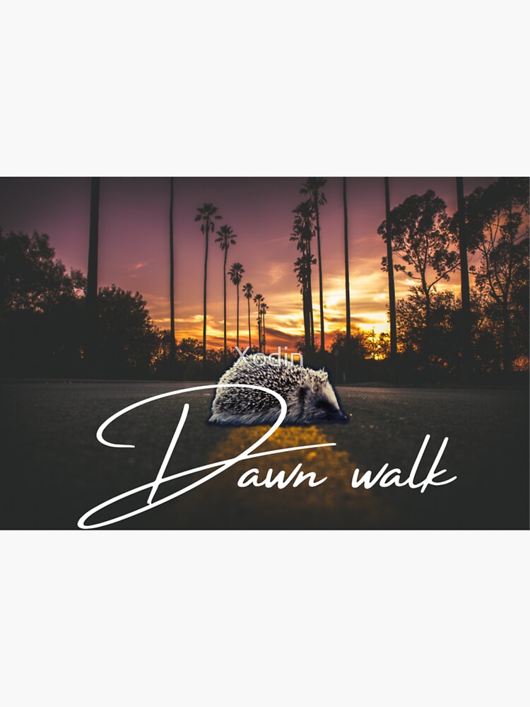 "Dawn walk design" Sticker for Sale by Xodin | Redbubble