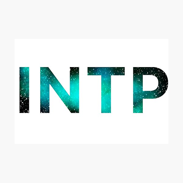 "Myers Briggs INTP Space/nebula inspired font" Photographic Print for ...