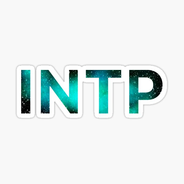 "Myers Briggs INTP Space/nebula inspired font" Sticker for Sale by EJT ...