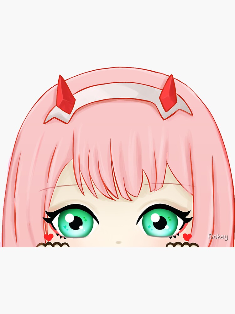 "Zero Two Sticker" Sticker for Sale by Ookay | Redbubble