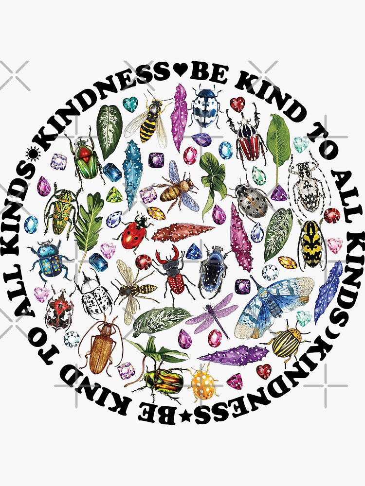 "Diamond bug, be kind to all kinds" Sticker for Sale by Everpop | Redbubble