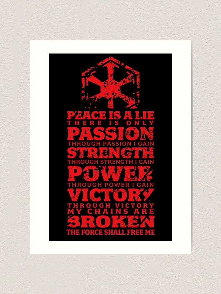 "Code of the Sith" Art Print for Sale by Briac | Redbubble
