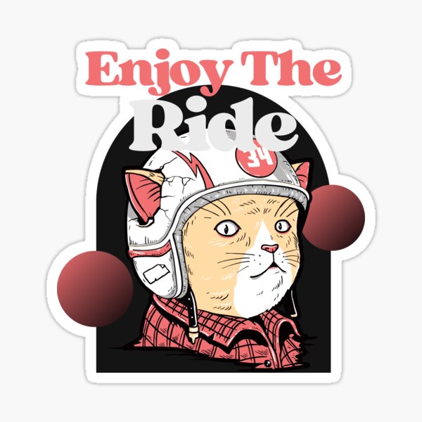 "Enjoy the ride" Sticker for Sale by RiVeTILL | Redbubble