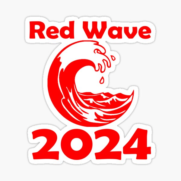 Waves Red Bubble Stickers Speech Bubble Sticker Retro New Wave Style