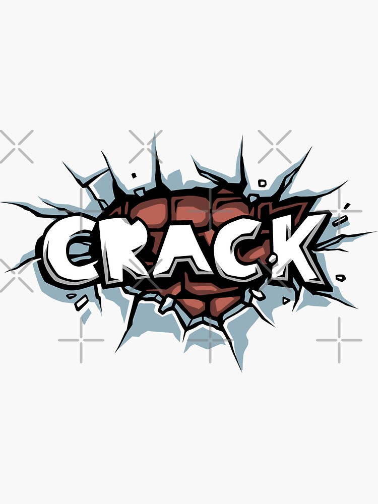 "Comic Sound Crack" Sticker for Sale by camikaze-es | Redbubble