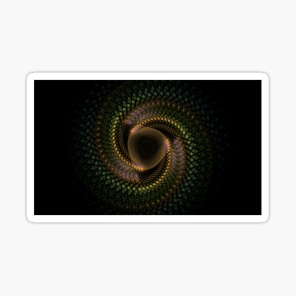 "Abstract Coiling Snake Fractal Artwork" Sticker for Sale by ...