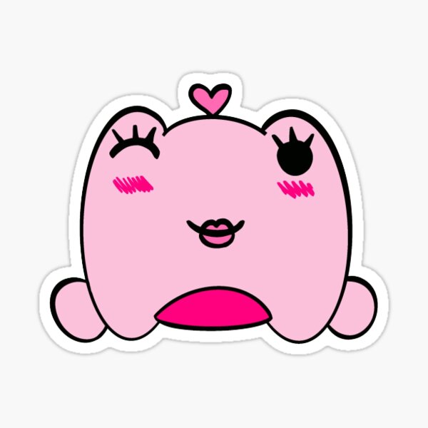 "heart frog (cupcake)" Sticker for Sale by Kik-ker | Redbubble