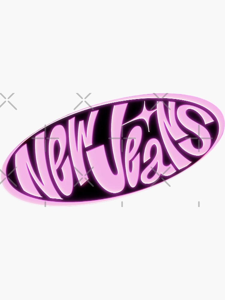 "NewJeans Logo Y2K Aesthetic" Sticker for Sale by xenocene | Redbubble