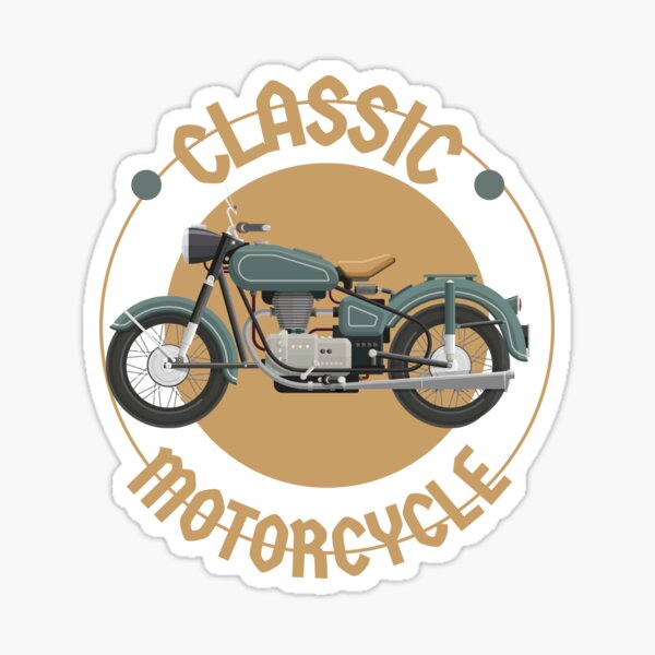 "Enjoy the ride (Classic Motorcycle)" Sticker for Sale by RiVeTILL ...