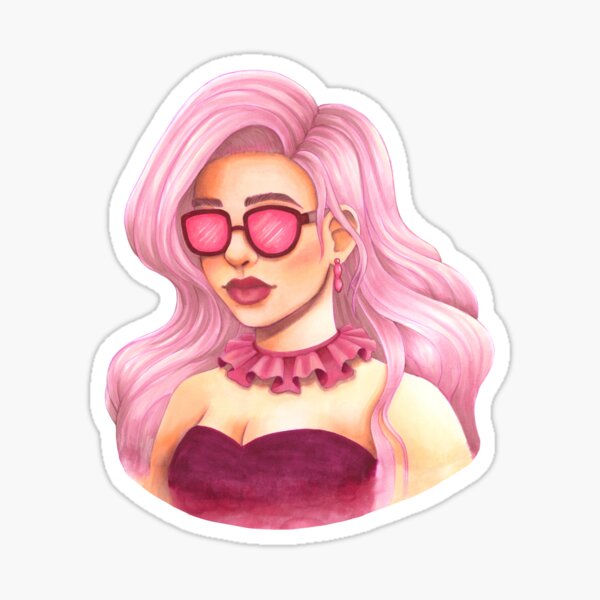 "Pink" Sticker for Sale by bayleejae | Redbubble