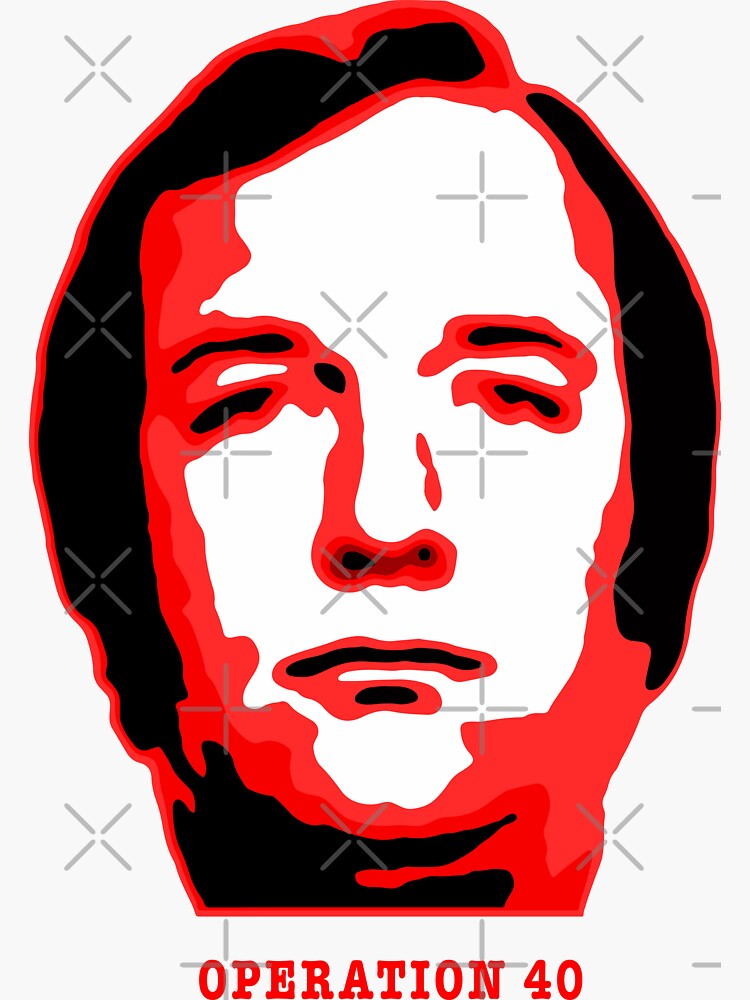 "BARRY SEAL- OPERATION 40" Sticker for Sale by 5hertz | Redbubble