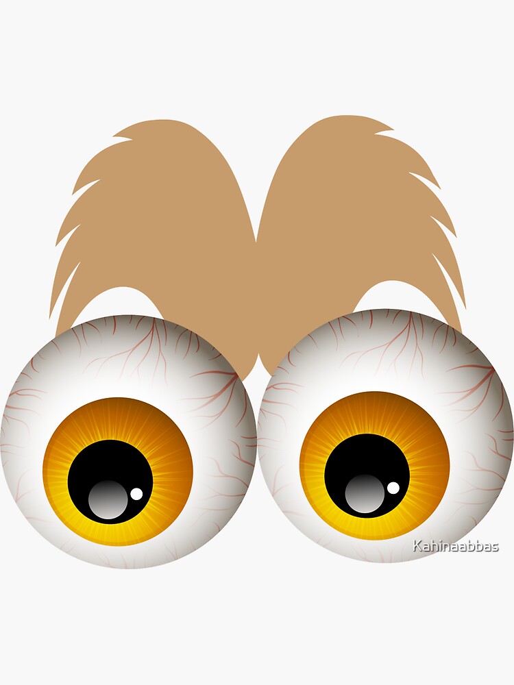 "eye expression" Sticker for Sale by Kahinaabbas | Redbubble