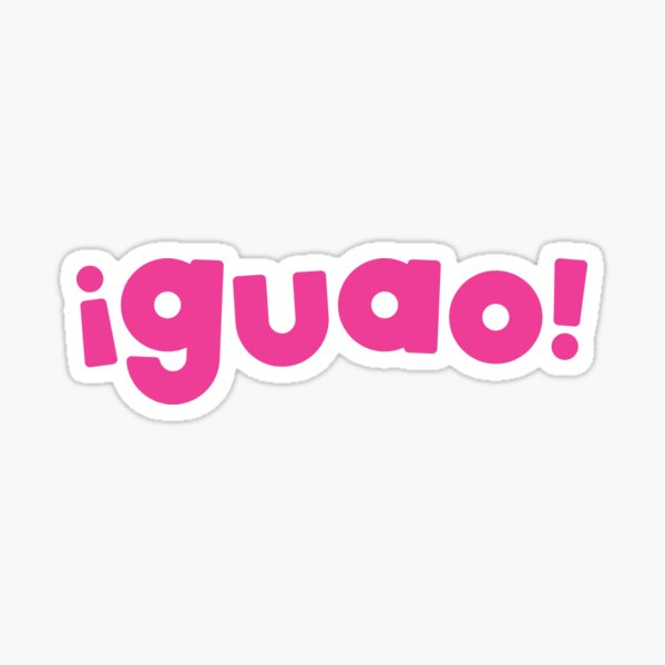 Pink Guao! " Sticker for Sale by randostuff | Redbubble