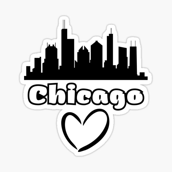 "Chicago " Sticker for Sale by TAOR | Redbubble