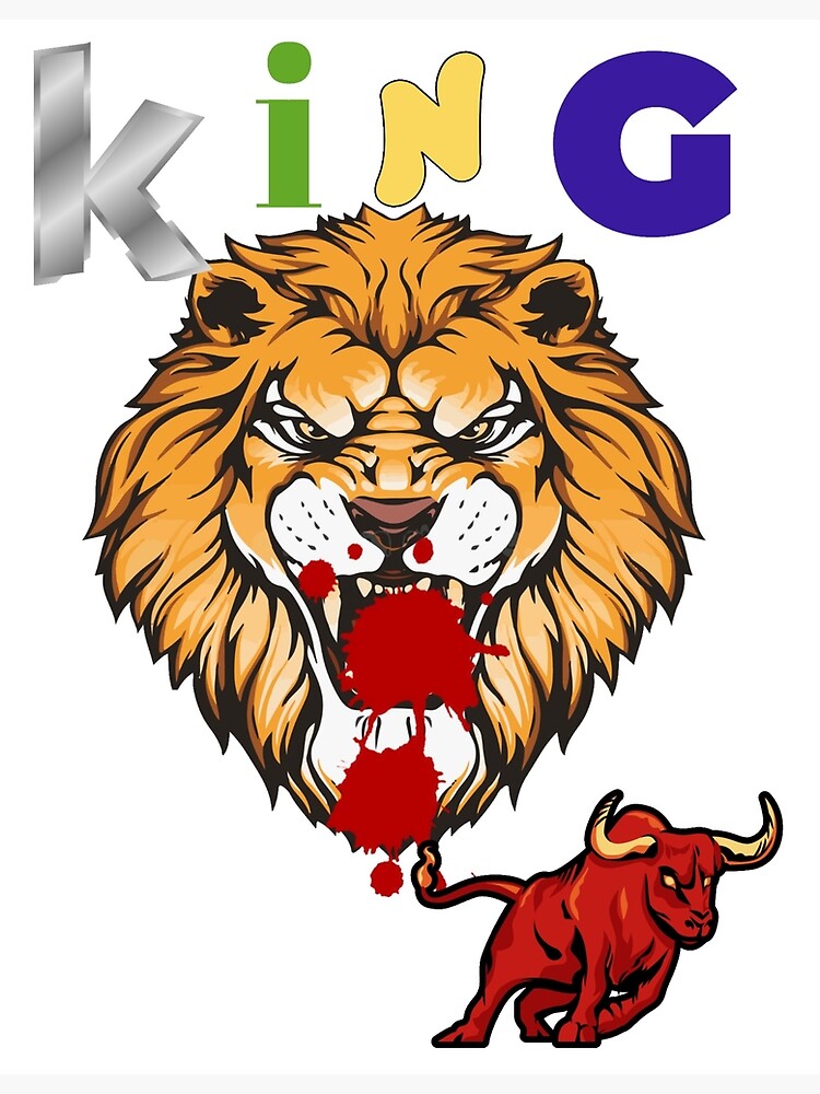 "Angry lion , hunter , wild King " Poster for Sale by SNK90 | Redbubble