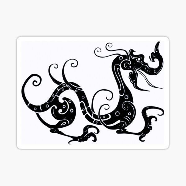 "Dragon Logo" Sticker for Sale by MonsterDezigns | Redbubble