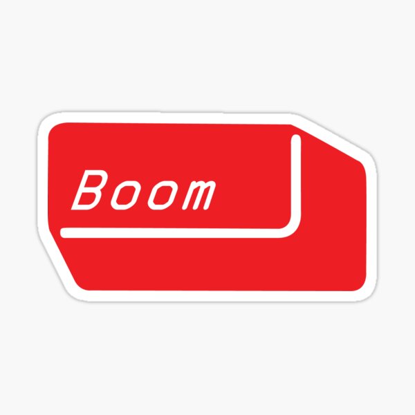 "Boom!" Sticker by ramosecco | Redbubble