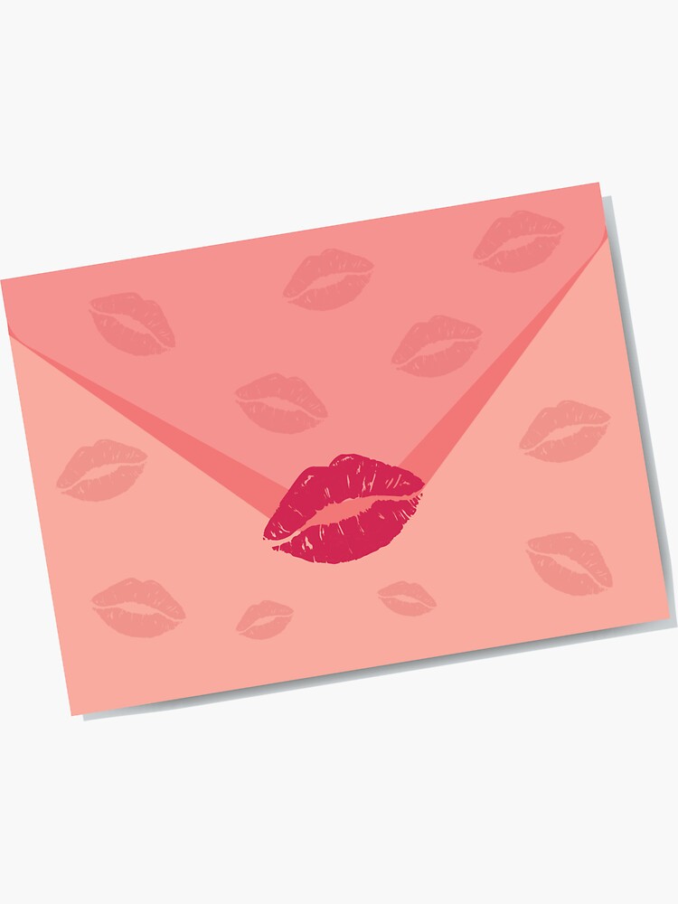 "I Kissed Shara Wheeler (pink,letter)" Sticker for Sale by BookAddikArt ...
