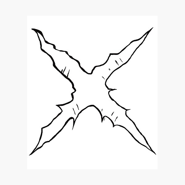 "Luffy’s Scar Lineart" Photographic Print for Sale by Superdooperman ...