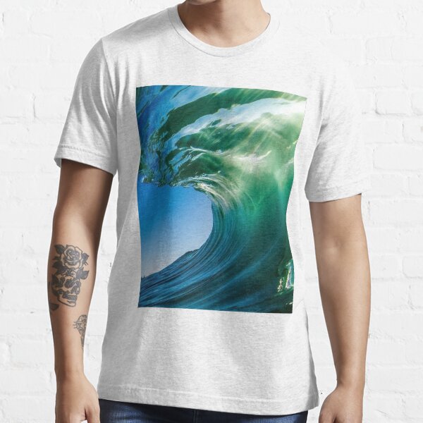 "wave design" T-shirt for Sale by elkhalifah | Redbubble | wave t-shirts - wave design t-shirts ...