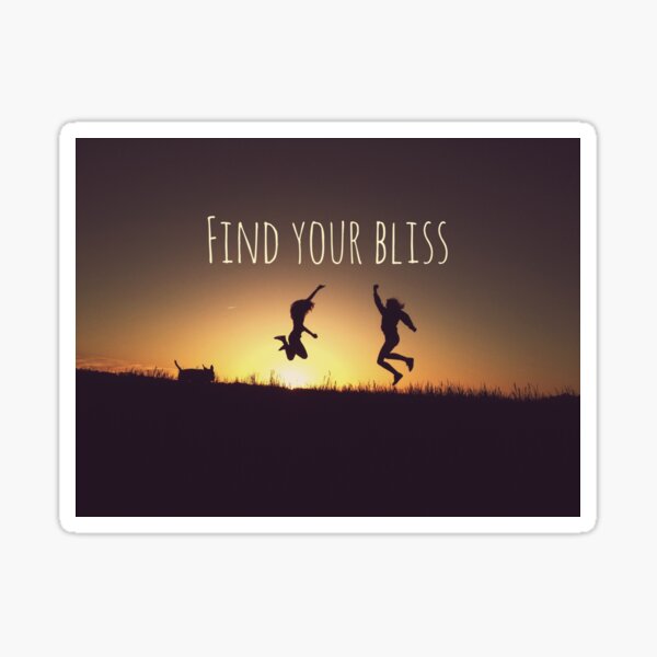 "Find Your Bliss" Sticker for Sale by mblair046 | Redbubble