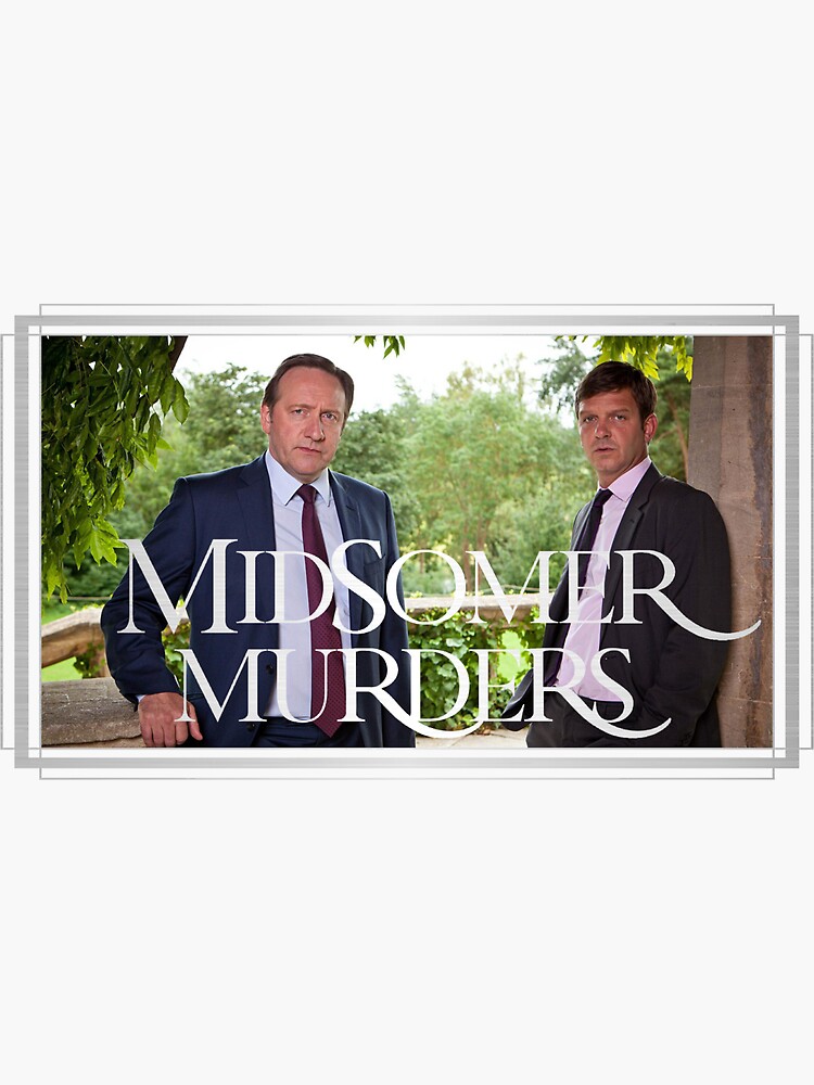 "Great Detectives of Midsomer County" Sticker for Sale by PawsitiveMum3 ...