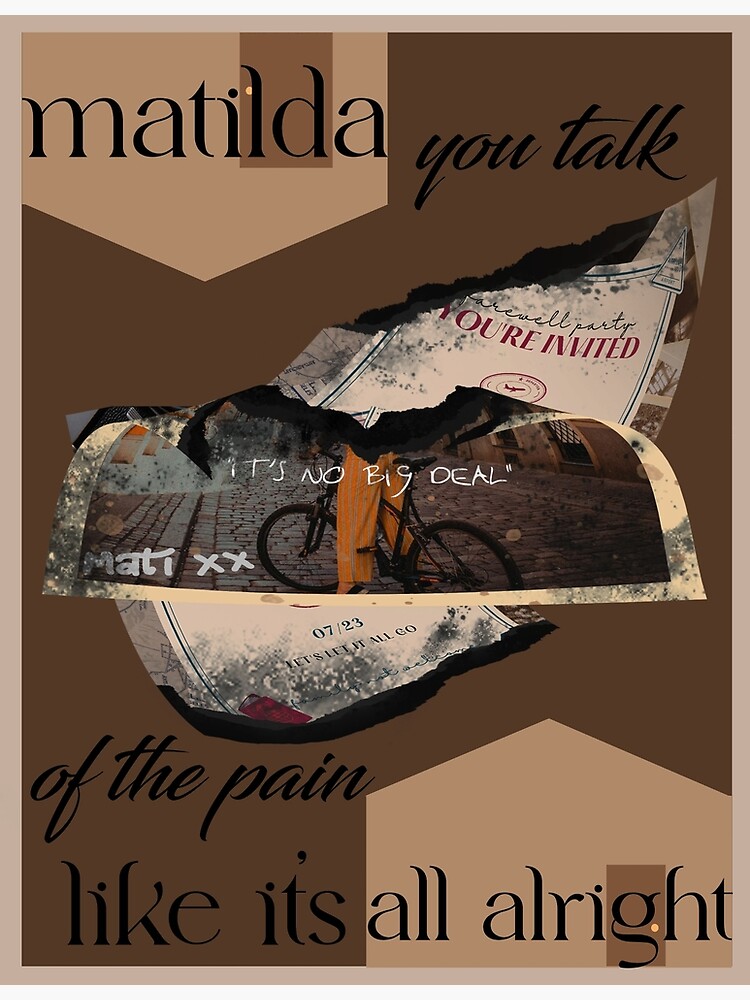 ""Matilda" -- Harry Styles Inspired Print" Poster for Sale by demjinn ...