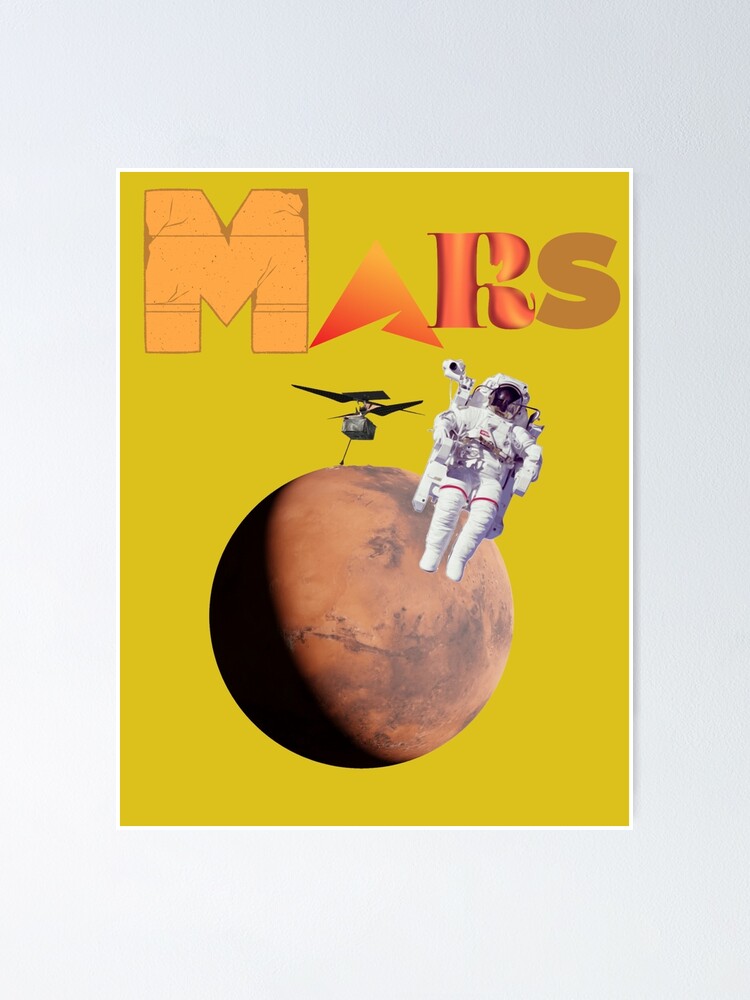 "Mars , interplanetary journey , red planet " Poster for Sale by SNK90 ...