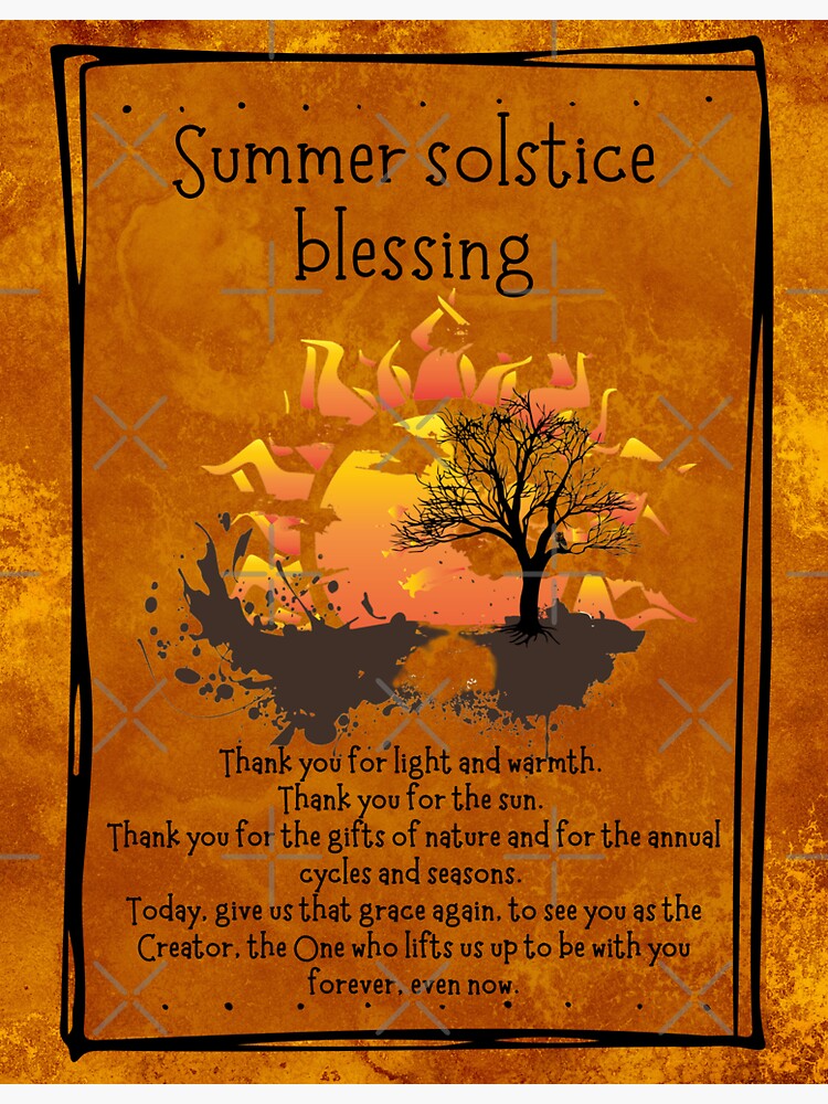 "Summer solstice blessing 2" Sticker for Sale by Jennykies | Redbubble