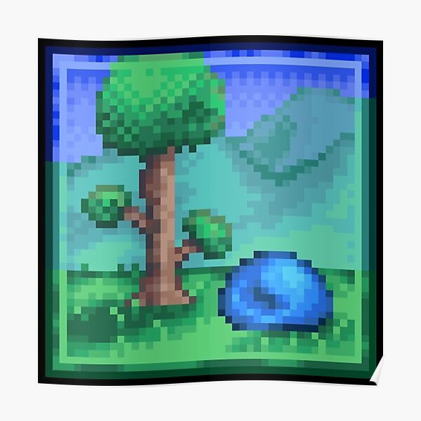 "Terraria Game Pixel" Poster for Sale by CheckeredShoes6 | Redbubble