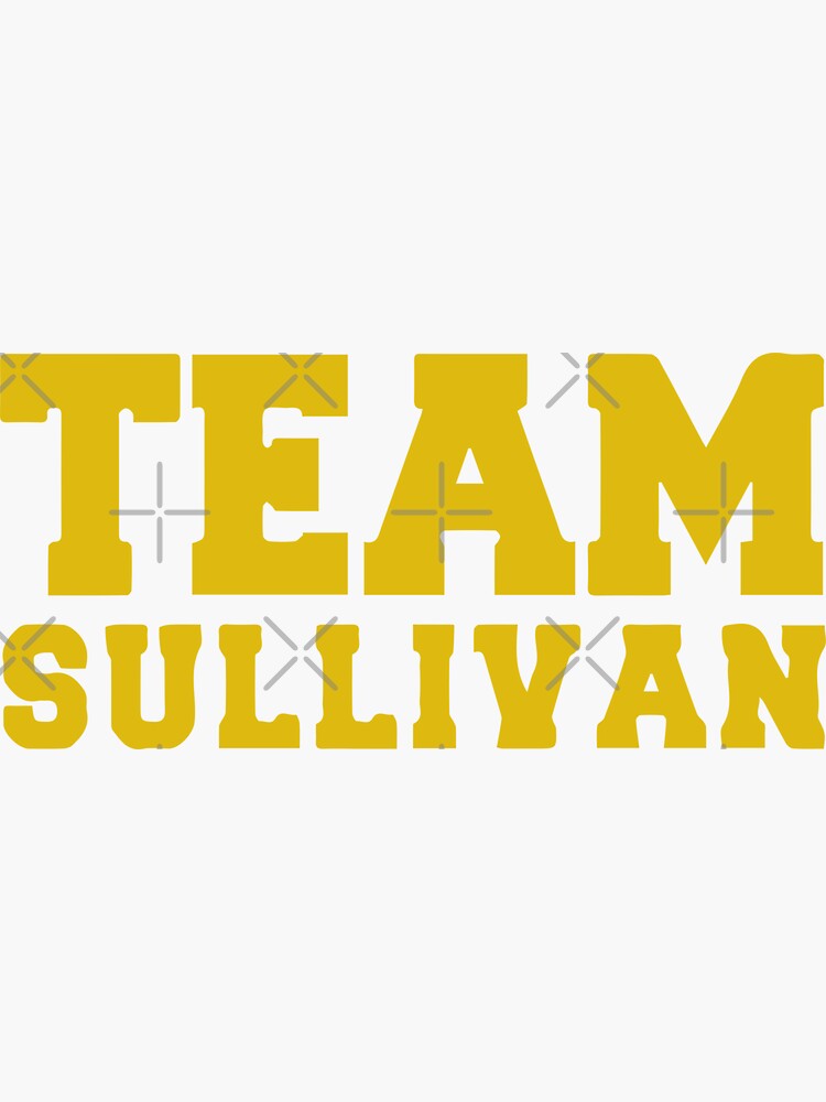 "Team Sullivan" Sticker for Sale by dreamhustle | Redbubble