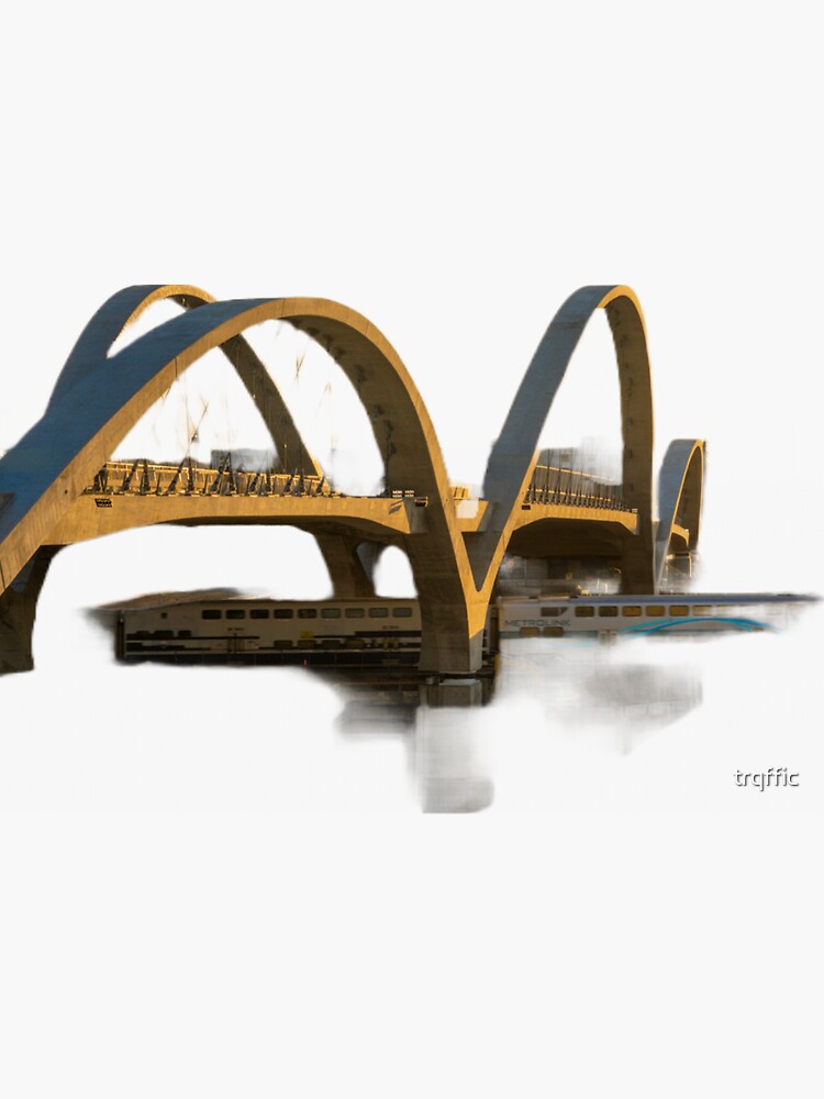 "6th street bridge Los Angeles" Sticker for Sale by trqffic | Redbubble