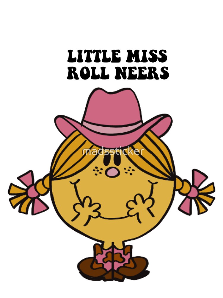 "Little Miss Roll Neers " Sticker for Sale by madssticker | Redbubble