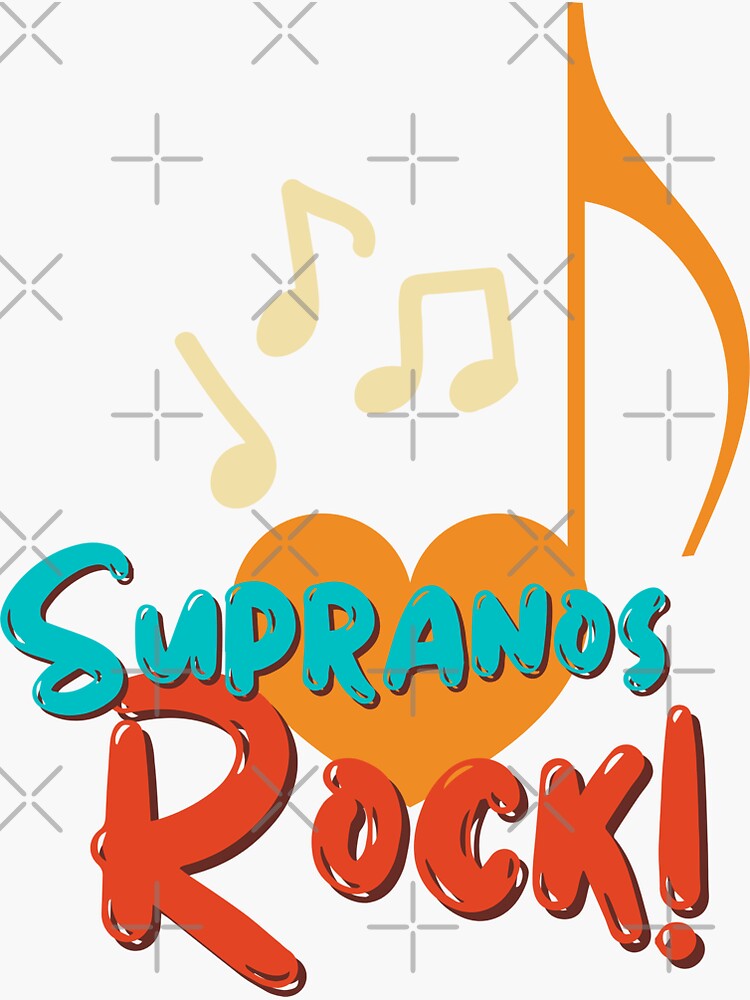 "Supranos Rock - Funny Singing Suprano" Sticker for Sale by ...