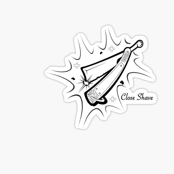 "Close Shave" Sticker for Sale by ejfinch | Redbubble
