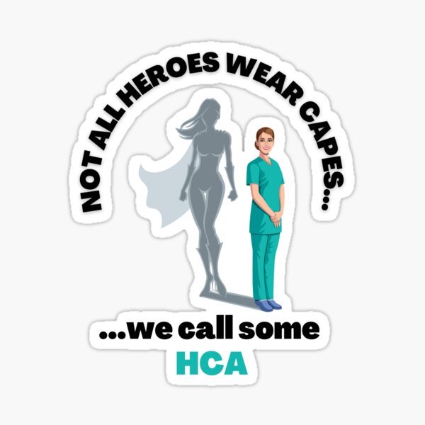 "HCA Hero Care Aid Health Care Aid " Sticker for Sale by ...